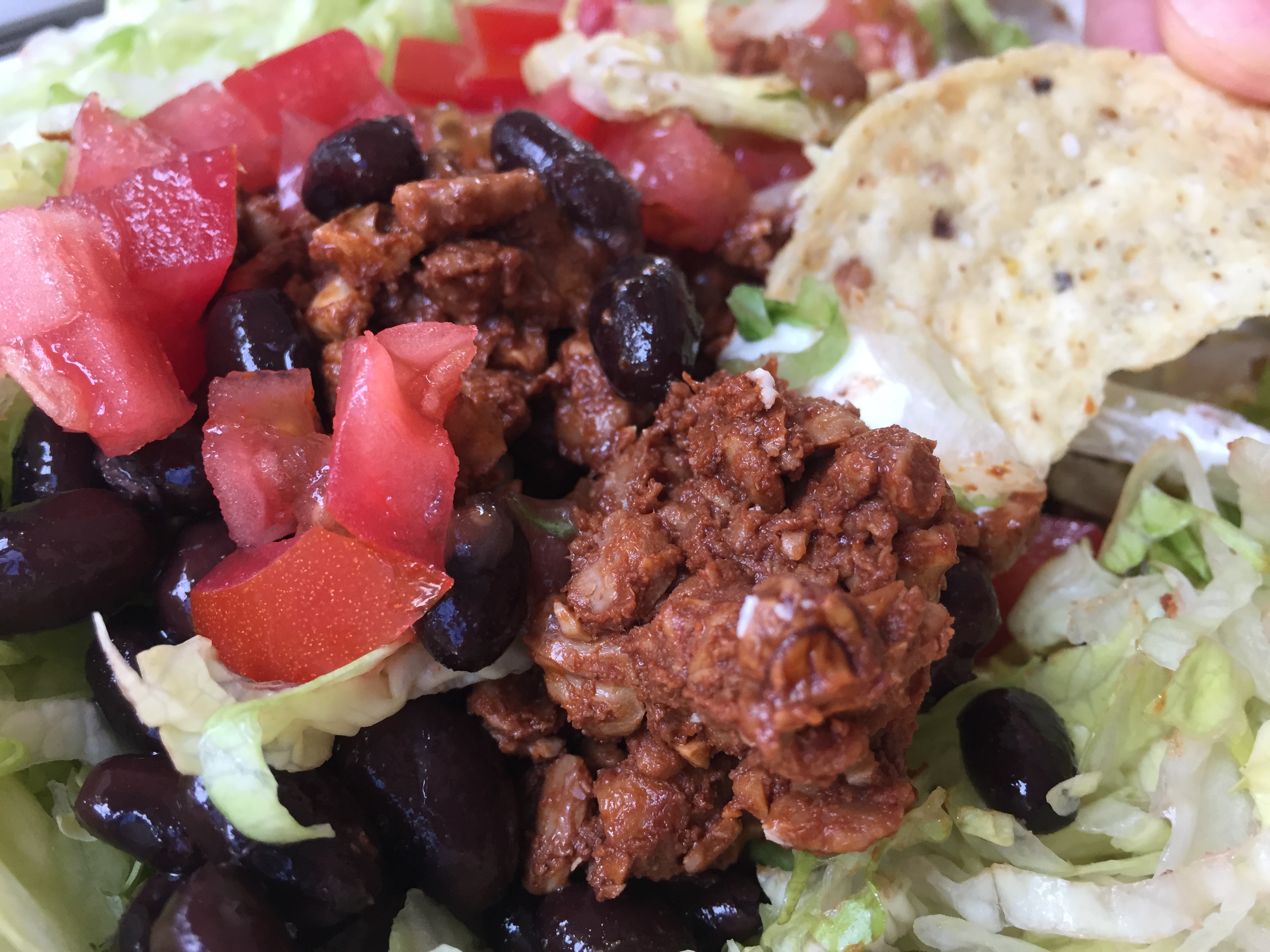 Vegan Taco Salad with Homemade Beef Crumbles – Eat the Vegan Rainbow